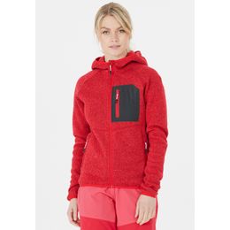 WHISTLER Damen Fleecejacke "Pennine", rot, Gr. 46, mehrfarbig, 100% Polyester, Jacken, mit atmungsaktiver Qualit&auml;t