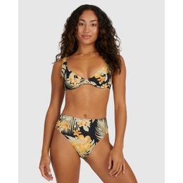 Billabong Damen Bade-Shirt "Utopia Chloe", schwarz, Gr. XS, 78% Nylon, 22% Elasthan, Bikini-Oberteile