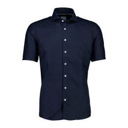 LINDBERGH Herren Businesshemd "LINDBERGH Business-Casual-Hemd", schwarz, Gr. L, Obermaterial: 59% Baumwolle, 41% Leinen, Hemden