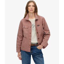 Superdry Damen Chore Jacke Pink - Gr&ouml;&szlig;e: 38 2082217000660MIP017