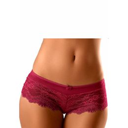 Lascana Damen Panty "Melissa", Gr. 44, rot, Spitze, Obermaterial: 90% Polyamid, 10% Elasthan, Unterhosen, hinten mit Microtouch