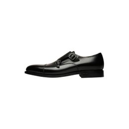 Henry Stevens Herren Slipper "Marshall CDM Businessschuh", Gr. 39,5, schwarz, Leder, Schuhe, Herren Slipper Lederschuhe handgefertigt, Anzugschuhe