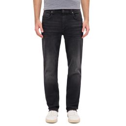 Mustang Herren Stretch-Jeans "Style Washington Straight", schwarz, Gr. 42, Denim/Jeans, Obermaterial: 99% Baumwolle, 1% Elasthan, Jeans