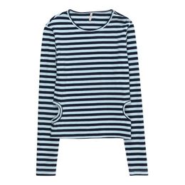 ONLY GIRLS Shirt 'Heidi' Mädchen Größe 134/140 nachtblau / hellblau