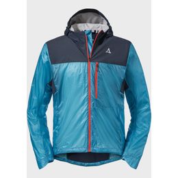 Sch&ouml;ffel SCH&Ouml;FFEL Herren Outdoorjacke "Hybrid Jkt Flow Trail M", blau, Gr. 52, Oberstoff : 100% Nylon Oberstoff Mittleres R&uuml;ckenteil: 84% Nylon 16% Elasthan,