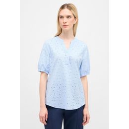 Eterna Damen Schlupfbluse "REGULAR FIT", blau, Gr. 36, 100% Baumwolle, Blusen