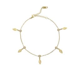 Lascana Fußkette mit Anhänger 'Edelstahlschmuck' goldfarben Gr. für Damen