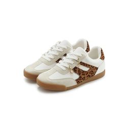 Lascana Sneaker mehrfarbig Gr. 37 f&uuml;r Damen. Mit Lederimitateins&auml;tze, Schmucksteine