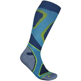 Bauerfeind Herren Sportsocken "Run Performance Compression Socks", Gr. 44, blau, Obermaterial: 57% Baumwolle, 41% Polyester, 2% Elasthan, Socken, mit
