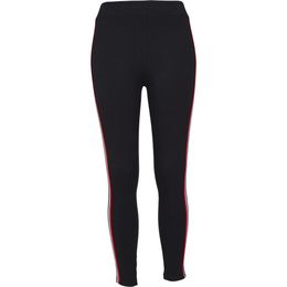 Urban Classics Leggings Damen Gr&ouml;&szlig;e XS marine / feuerrot / schwarz / wei&szlig;