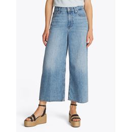 Tommy Hilfiger Damen Weite Jeans "Wide Leg High Waist", blau, Gr. 29, unifarben, Denim/Jeans, Obermaterial: 100% Baumwolle, Jeans, mit Logo-Badge, in