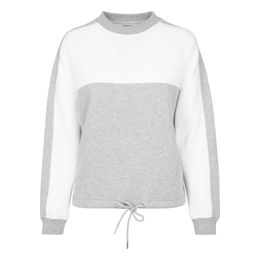 Urban Classics Sweatshirt Damen Gr&ouml;&szlig;e L grau / wei&szlig;