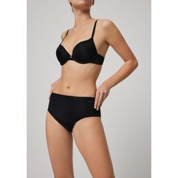 YSABEL MORA Damen Inkontinenzslip, Gr. XL, schwarz, Obermaterial: 75% Polyamid, 25% Elasthan, unifarben, Unterhosen, mit Laser Cut Technik für ein