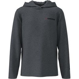 Kangaroos Sweatshirt Jungen Gr&ouml;&szlig;e 128/134 anthrazit / rot / schwarz