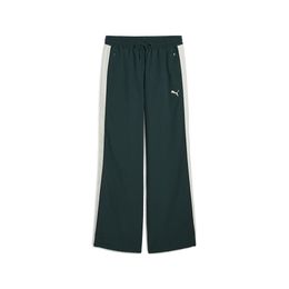 Puma Sporthose 'T7' Damen Gr&ouml;&szlig;e 38 dunkelgr&uuml;n / wei&szlig;