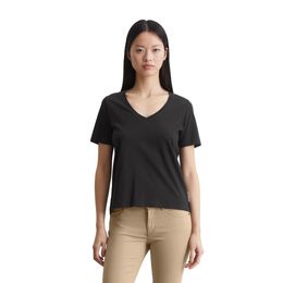 Marc O'Polo MARC O'POLO Damen T-Shirt "aus Organic Cotton", schwarz, Basic, Gr. XXS, unifarben, Obermaterial: 100% Baumwolle, Shirts