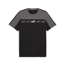 Puma Herren T-Shirt "Around The Block T-Shirt Herren", grau, Gr. M, clean, Obermaterial: 100% Baumwolle; Rippe: 20% Polyester, 80% Baumwolle, Shirts