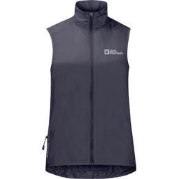 Jack Wolfskin Damen Funktionsweste "MOROBBIA WIND VEST W", grau, Gr. L, Style:1. Oberstoff 100% POLYESTER; 2. Oberstoff 100% POLYESTER, Westen