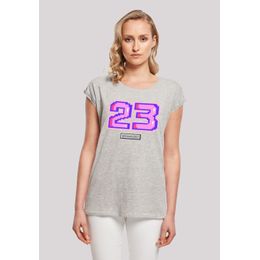 F4NT4STIC Damen T-Shirt "Pixel 23 pink", grau, Gr. S, Obermaterial: 100% Baumwolle, Shirts, Print