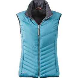 DEPROC Active Damen Steppweste "HIGHLANDS Women", blau, Gr. 36, 100% Polyester, Westen, zum Wenden