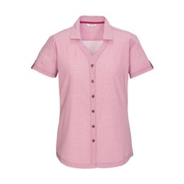 Killtec Damen Funktionshemd "KOS 46 WMN WVN SHRT", rot, Gr. 48, Oberstoff: 92% Polyester, 8% Elasthan, Hemden, Schnelltrocknende Funktionsbluse mit