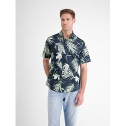 Lerros Herren Kurzarmhemd "Lerros Kurz&auml;rmeliges Herrenhemd, Hawaiian-Style", blau, Gr. XXL, 100% Baumwolle, Hemden