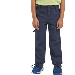 Jack Wolfskin M&auml;dchen Outdoorhose "TURBULENCE PANTS K", blau, Gr. 116, Oberstoff: 100% POLYESTER ; Futter 1:00% POLYESTER, Hosen