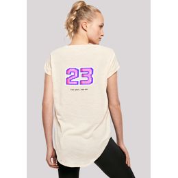 F4NT4STIC Damen T-Shirt "SIlvester Party Happy People Only", beige, Gr. S, Obermaterial: 100% Baumwolle, Shirts, Print