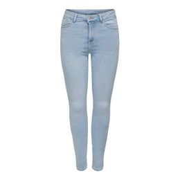 Only Damen Skinny-fit-Jeans "ONLPOWER MID WAIST SK PUSH UP AZ BOX", blau, Gr. XS, Denim/Jeans, Obermaterial: 92% Baumwolle, 6% Elastomultiester, 2%