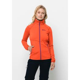 Jack Wolfskin Damen Fleecejacke "FORTBERG FZ W", orange, Gr. XS, OBERSTOFF 100% POLYESTER FUTTER 100% POLYESTER, Jacken