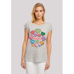 F4NT4STIC Damen T-Shirt "Muttertag Mama Herzen", grau, Gr. XXL, Obermaterial: 100% Baumwolle, Shirts, Premium Qualit&auml;t