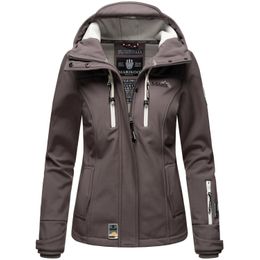 Marikoo Damen Softshelljacke "Kleine Zicke", grau, Gr. XXXL, Obermaterial: 98% Polyester, 2% Elasthan, Innenseite: 100% Polyester, Jacken, sportliche
