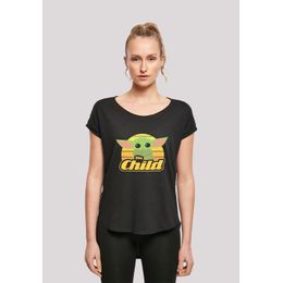 F4NT4STIC Damen T-Shirt "Star Wars The Mandalorian Baby Yoda", schwarz, Gr. XS, Obermaterial: 100% Baumwolle, Shirts, Print