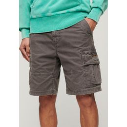 Superdry Herren Cargoshorts "SD-HEAVY CARGO SHORT", grau, Gr. 36, unifarben, Web, Obermaterial: 100% Baumwolle, Hosen