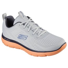 Skechers Herren Sneaker "SUMMITS-TORRE", Gr. 43, grau, Textil, Schuhe, Freizeitschuh, Trainingsschuh, Schnürschuh mit Memory Foam