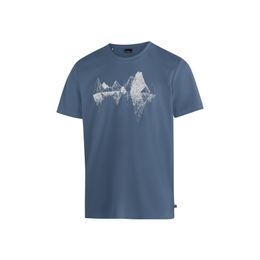 Maier Sports Herren T-Shirt "Tilia Pique M", blau, Gr. XXL, 100% Polyester, Shirts, Herren Funktionsshirt, Freizeitshirt mit Aufdruck