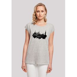 F4NT4STIC Damen T-Shirt "Cities Collection - Hamburg skyline", grau, Gr. S, Obermaterial: 100% Baumwolle, Shirts, Print
