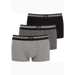 Jockey Herren Trunk "Cotton Stretch", Gr. XL, schwarz, Single Jersey, Obermaterial: 95% Baumwolle, 5% Elasthan, Unterhosen, mittlere Bundhöhe