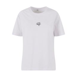 Miss Tee T-Shirt 'Lotus' Damen Gr&ouml;&szlig;e S wei&szlig;