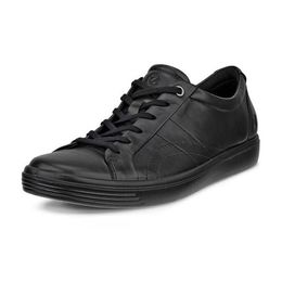 Ecco Damen Sneaker "CLASSIC", Gr. 39, schwarz, Leder, Schuhe, in klassischer Optik, Freizeitschuh, Halbschuh, Schnürschuh