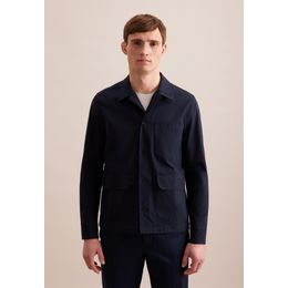 Seidensticker Herren Hemdjacke "Seidensticker", blau, Gr. XXL, unifarben, 97% Baumwolle, 3% Elasthan, Jacken
