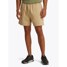 Tommy Jeans Herren Sweatshorts "TJM S FLAG BEACH SHORT EXT", beige, Gr. XXXL, Sweatware, Obermaterial: 80% Baumwolle, 20% Polyester, Hosen