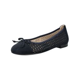 Caprice Damen Ballerina "Caprice Ballerinas Veloursleder", Gr. 37, blau, Veloursleder, Schuhe