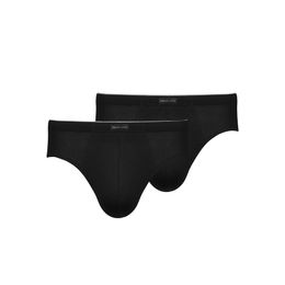 Mey Herren Slip "Dry Cotton", Gr. 10, schwarz, Single Jersey, Obermaterial: 57% Baumwolle, 38% Polyester, 5% Elasthan, unifarben, Unterhosen, mit