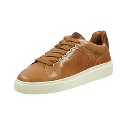 Gant Herren Sneaker "Mc Julien", Gr. 48, braun, Leder, Schuhe, Business Schnürschuh, Edel Sneaker mit Lederinnensohle