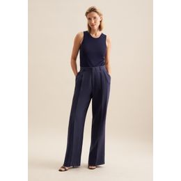 Seidensticker Damen Culotte "Schwarze Rose", blau, Gr. 36, unifarben, 100% Leinen, Hosen