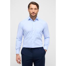 Eterna Herren Langarmhemd "COMFORT FIT", blau, Gr. 40, Popeline, 100% Baumwolle, Hemden, NON IRON (b&uuml;gelfrei)