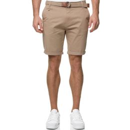 INDICODE Herren Chinoshorts "INConor", beige, Gr. XXL, unifarben, Web, Obermaterial: 98% Baumwolle, 2% Elasthan, Hosen