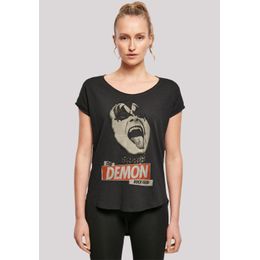 F4NT4STIC Damen T-Shirt "Kiss Demon Rock", schwarz, Gr. XXL, Obermaterial: 100% Baumwolle, Shirts, Premium Qualit&auml;t