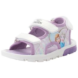Disney Kinder Sandale "Frozen", Gr. 31, lila, Textil, Schuhe, mit cooler Blinkfunktion